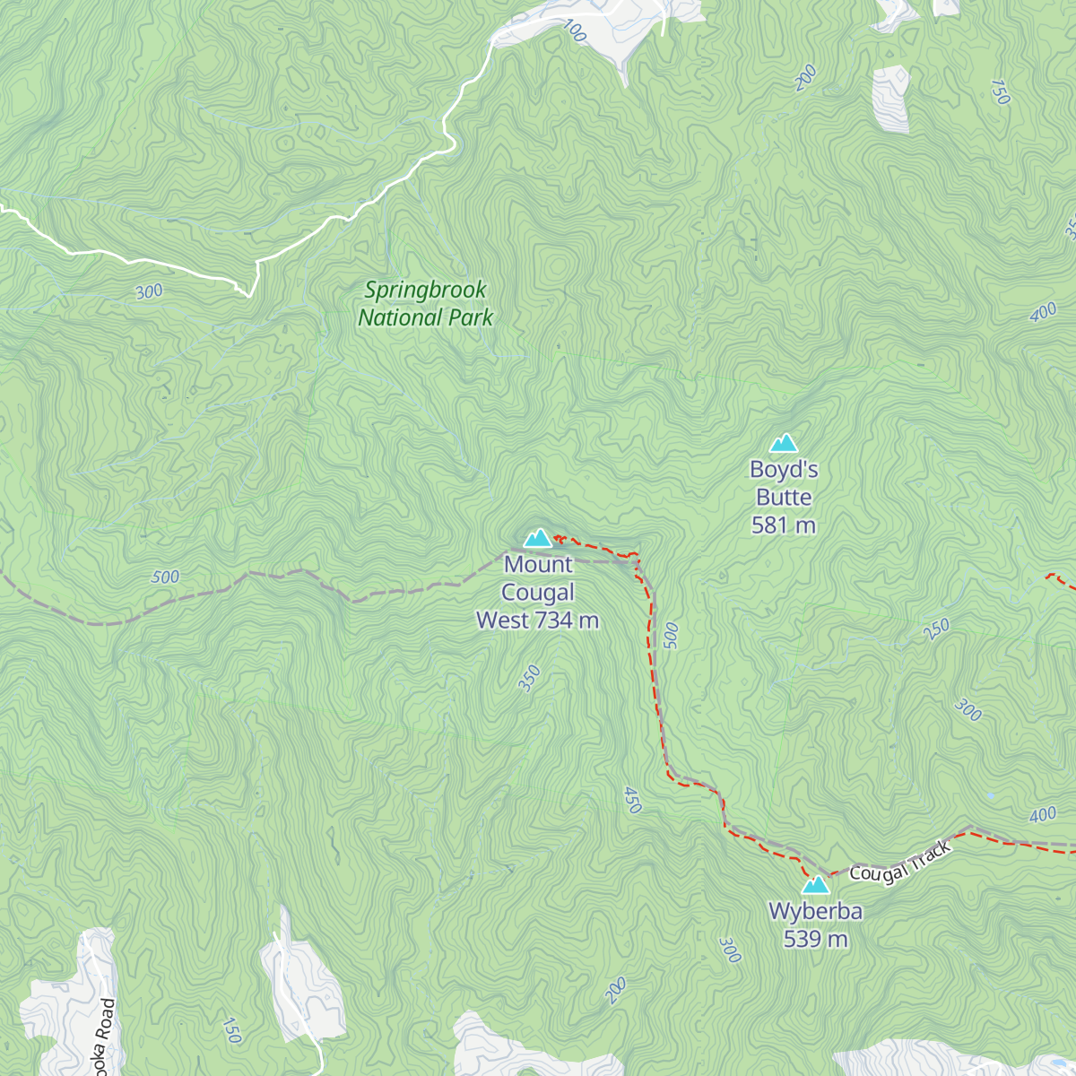 Mount Cougal West